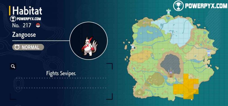 Pokemon Scarlet & Violet Zangoose Location