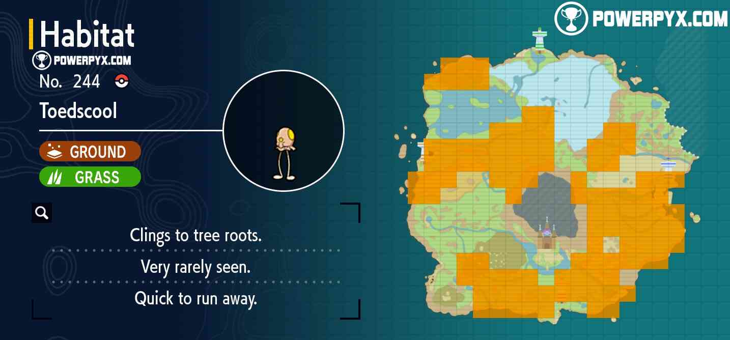 Pokemon Scarlet & Violet Toedscool Location