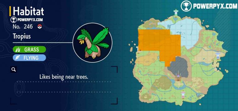 Pokemon Scarlet & Violet Tropius Location