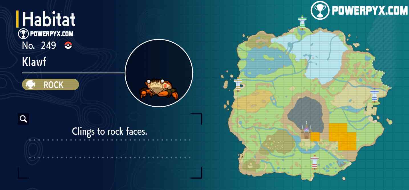 Pokemon Scarlet & Violet Klawf Location