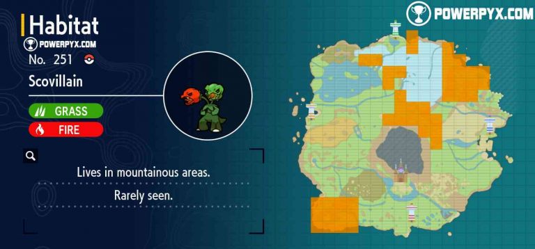 Pokemon Scarlet & Violet Scovillain Location
