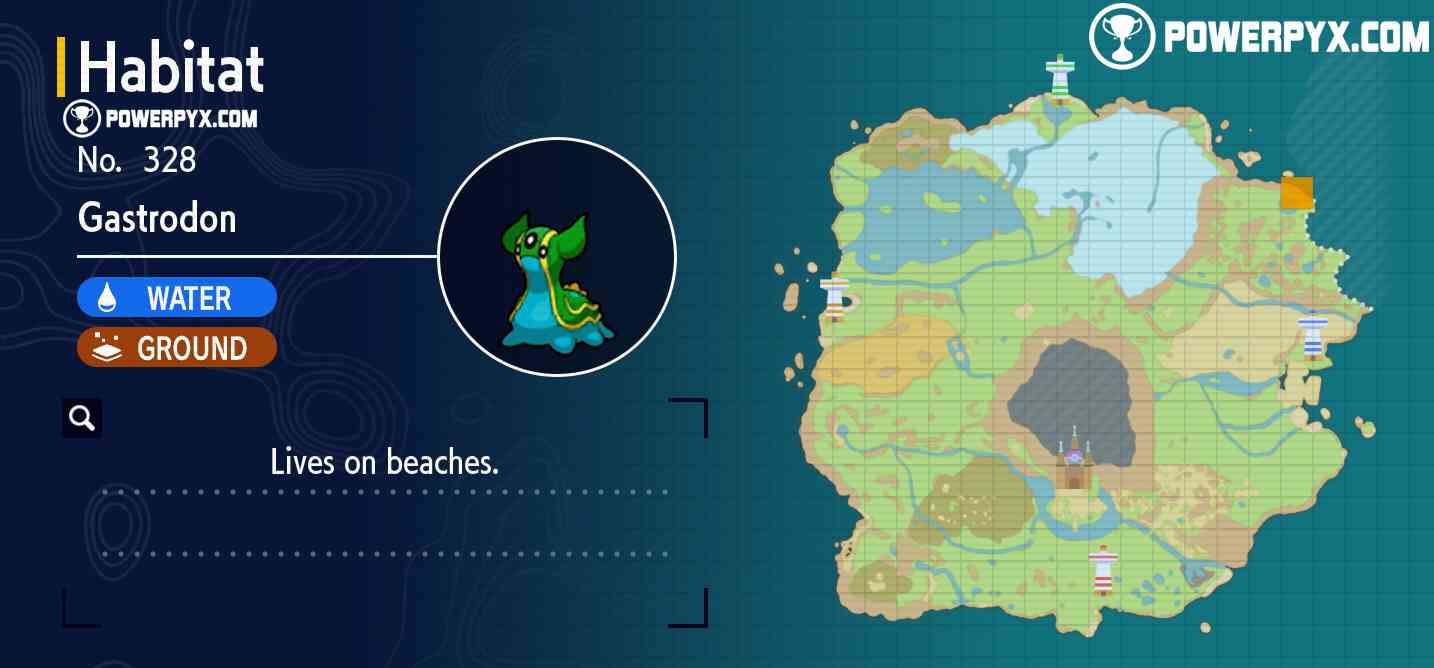 Pokemon Scarlet & Violet Gastrodon Location