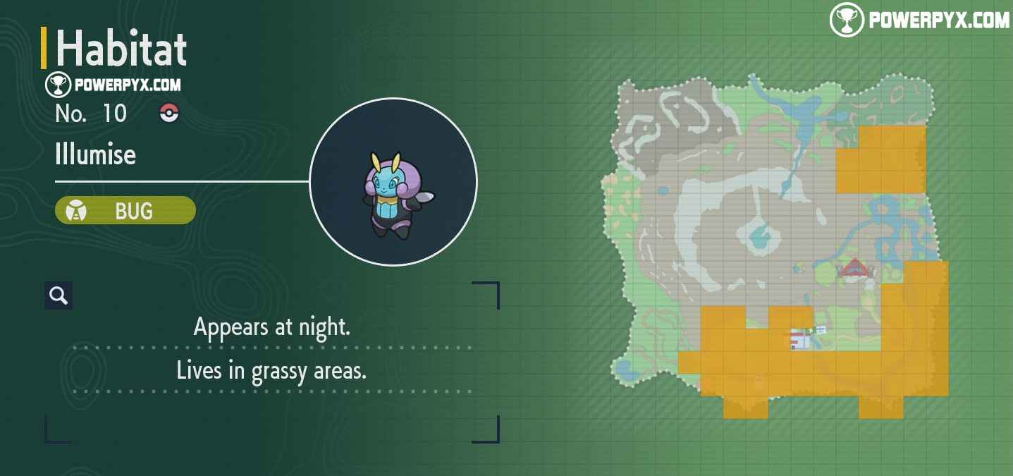 Pokemon Scarlet & Violet Illumise Location