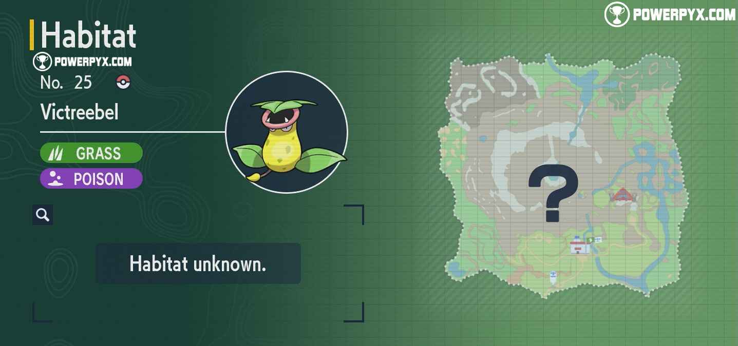Pokemon Scarlet & Violet Victreebel Location
