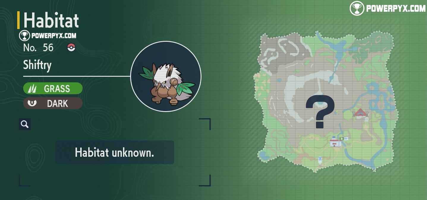 Pokemon Scarlet & Violet Shiftry Location