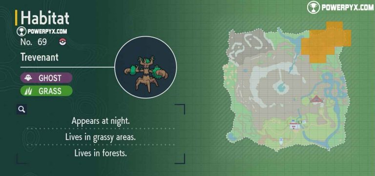 Pokemon Scarlet & Violet Trevenant Location