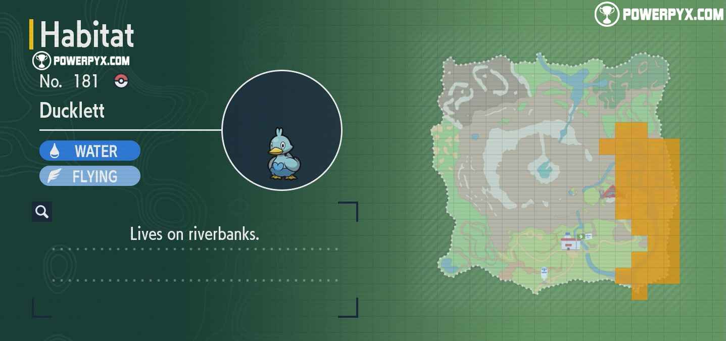 Pokemon Scarlet & Violet Ducklett Location