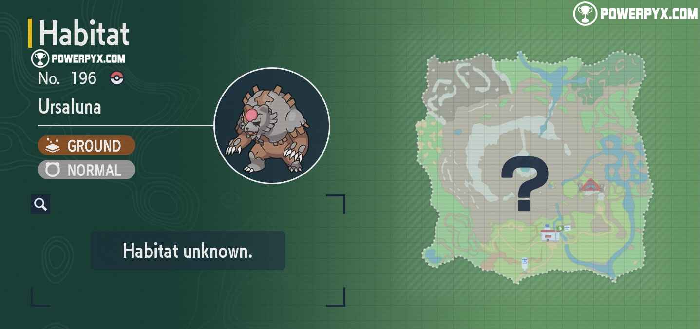 Pokemon Scarlet & Violet Ursaluna Location