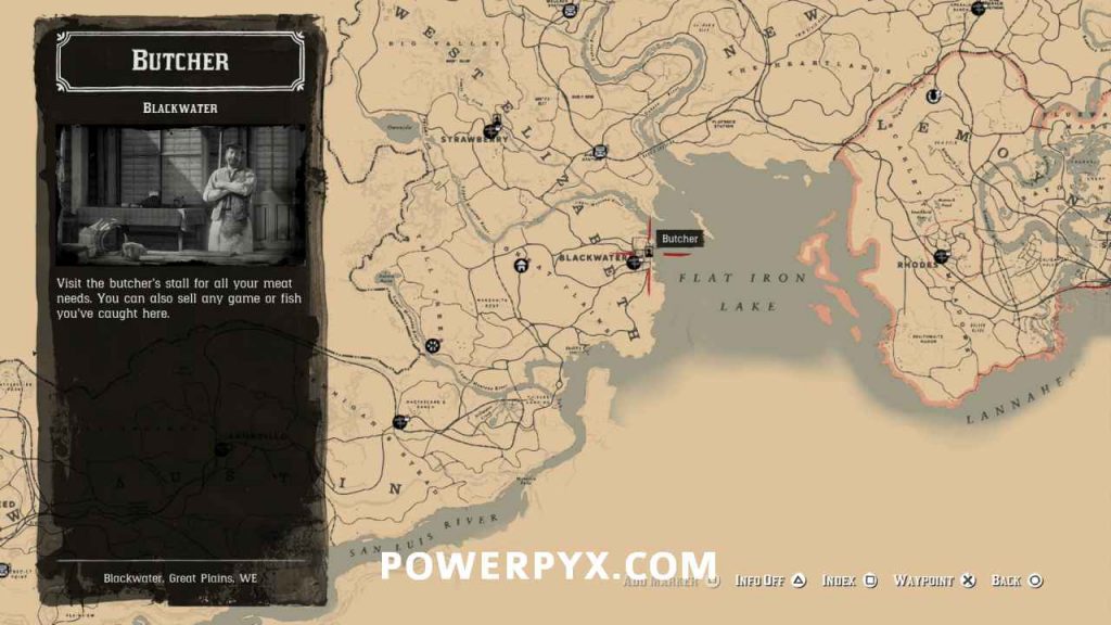 Red Dead Redemption 2 Butcher Locations