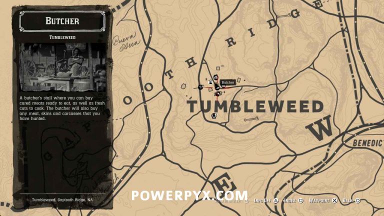 Red Dead Redemption 2 Butcher Locations