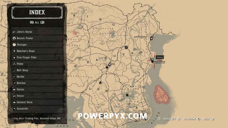 Red Dead Redemption 2 Fence Vendor Locations