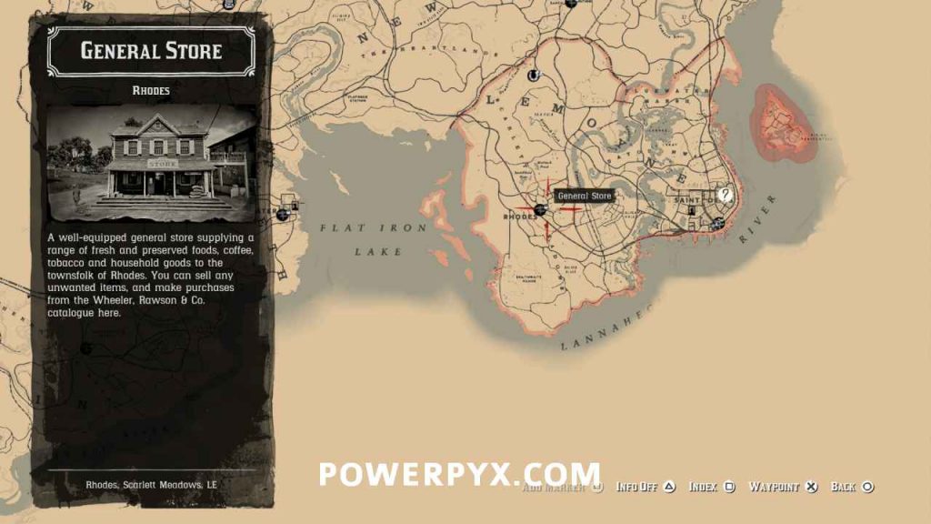 Red Dead Redemption 2 General Store Locations