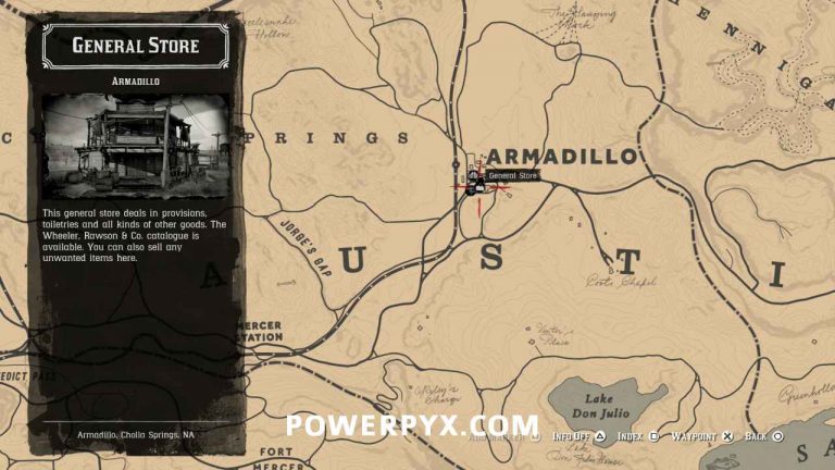 Red Dead Redemption 2 General Store Locations