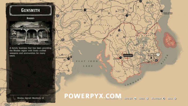 Red Dead Redemption 2 Gunsmith Locations