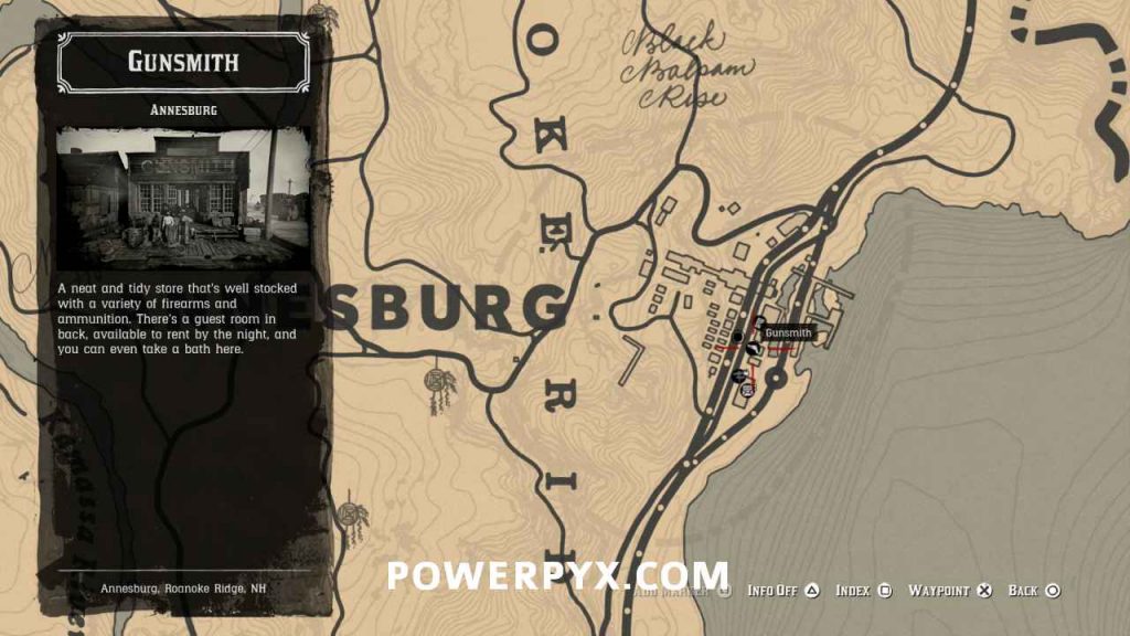 Red Dead Redemption 2 Gunsmith Locations