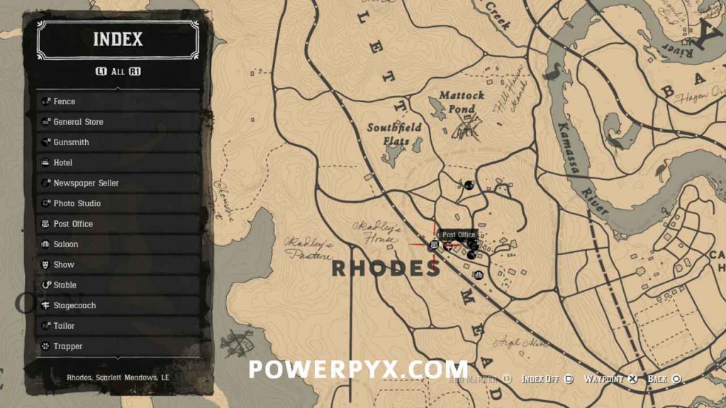 Red Dead Redemption 2 Post Office & Train Station Locations
