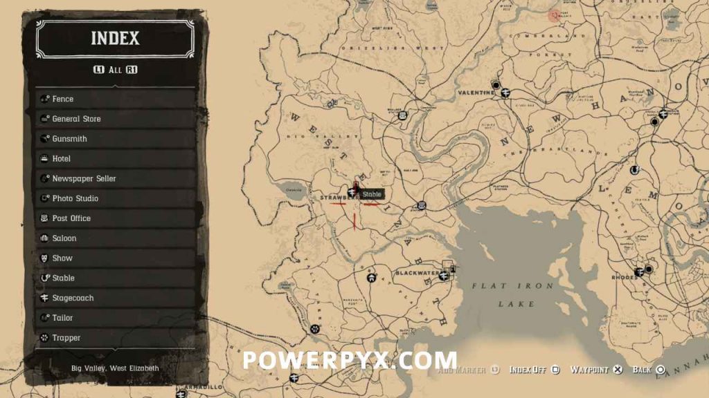 Red Dead Redemption 2 Stables Locations