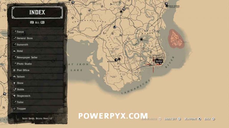 Red Dead Redemption 2 Stables Locations