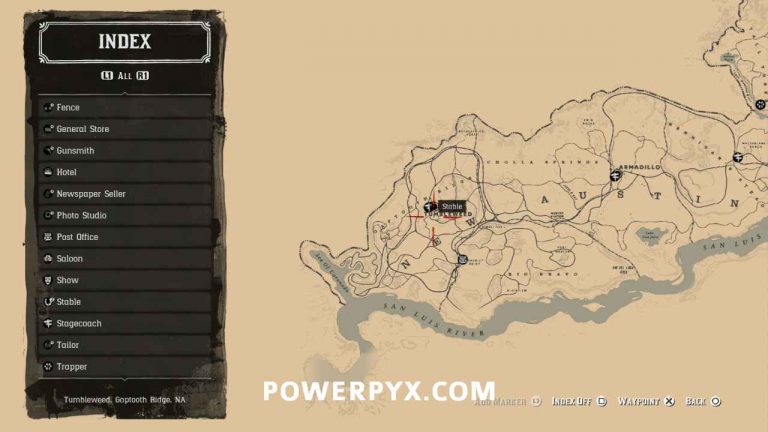 Red Dead Redemption 2 Stables Locations