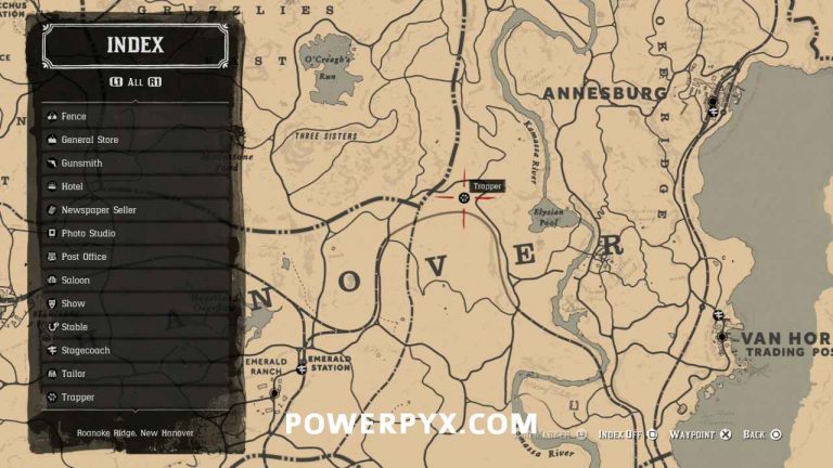 Red Dead Redemption 2 Trapper Locations