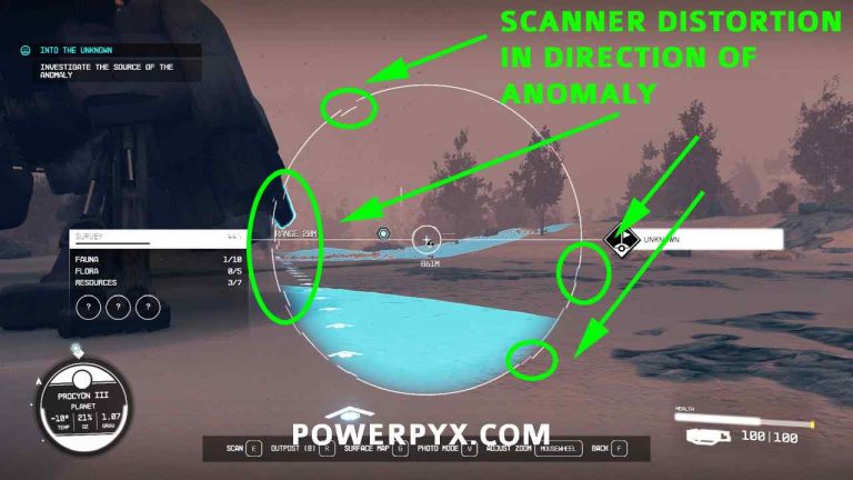 Starfield How to Investigate the Source of the Anomaly