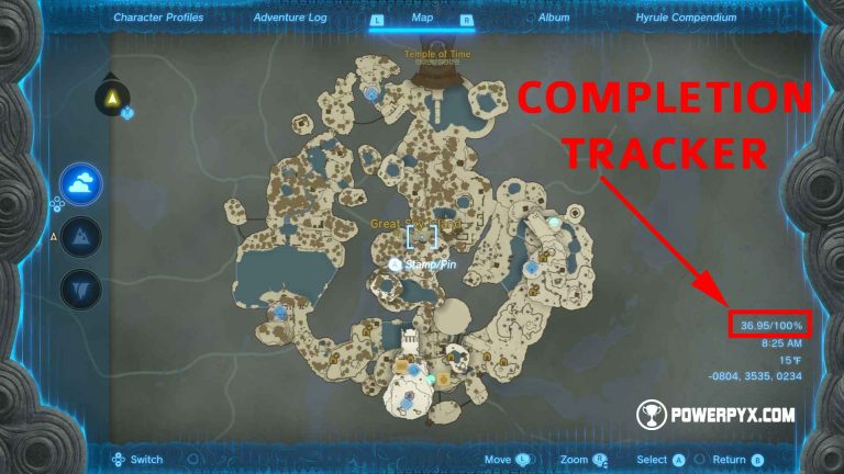 Zelda Tears of the Kingdom 100% Completion Checklist