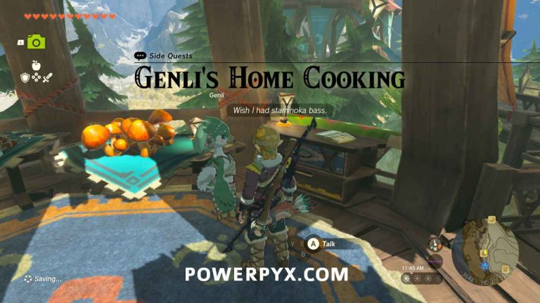 Zelda Tears of the Kingdom Genli's Home Cooking Walkthrough