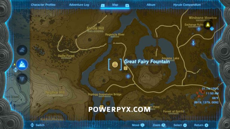 Zelda Tears of the Kingdom All Great Fairy Locations