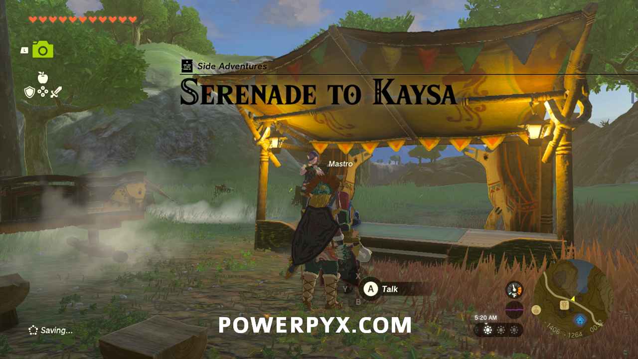 Zelda Tears of the Kingdom Serenade to Kaysa Walkthrough