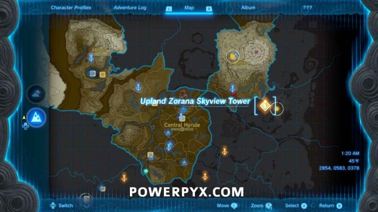 Zelda Tears of the Kingdom - All Skyview Tower Locations