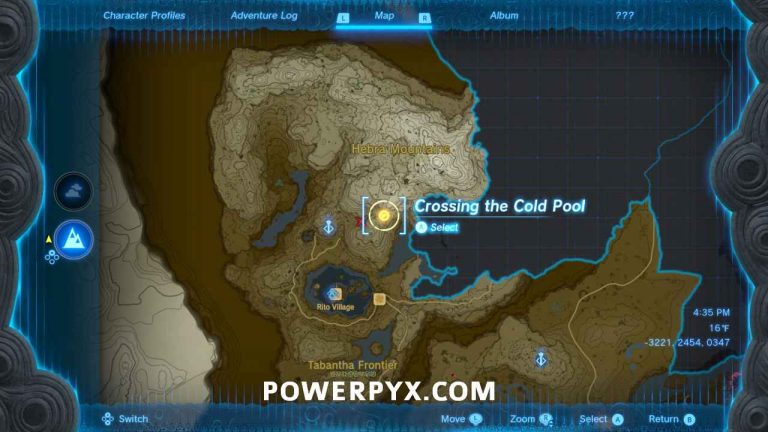 Zelda Tears of the Kingdom - Crossing the Cold Pool Walkthrough
