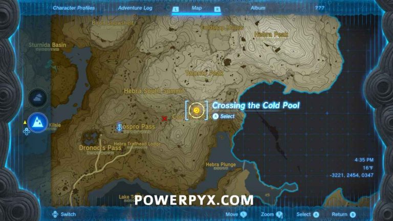 Zelda Tears of the Kingdom - Crossing the Cold Pool Walkthrough